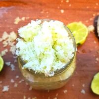 Easy Coconut Lime Sugar Scrub For Foot Exfoliation